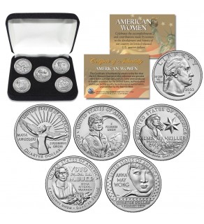 2022 American Women Quarters US Mint 5-Coin Full Set in Capsules with ...