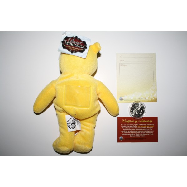 HAPPY BIRTHDAY Plush Bear & Happy Birthday JFK Kennedy Half Dollar ...