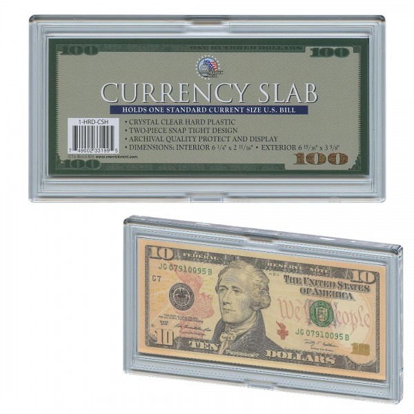10-DELUXE CURRENCY SLAB Case Modern Banknote Money Holders for ...
