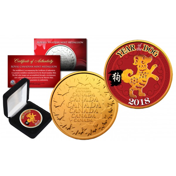 2018 Chinese New Year * YEAR OF THE DOG * Royal Canadian Mint Medallion ...