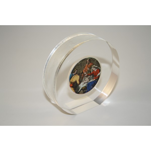 JESUS NATIVITY American Silver Eagle Colorized Coin Lucite Paperweight ...