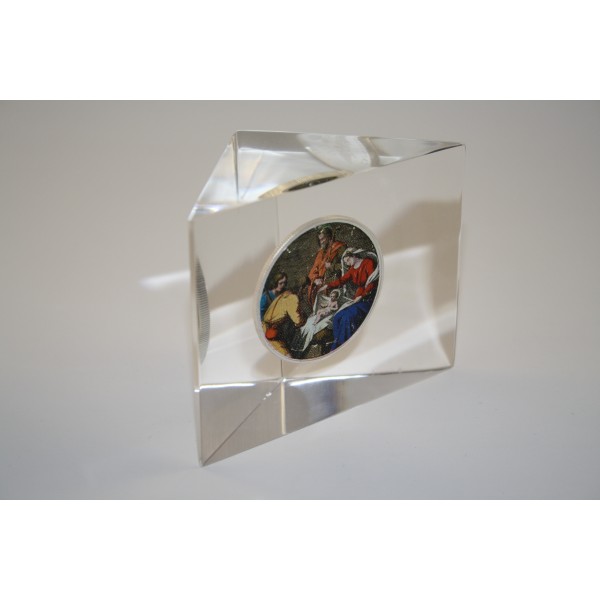 JESUS NATIVITY American Silver Eagle Colorized Coin Lucite Paperweight ...