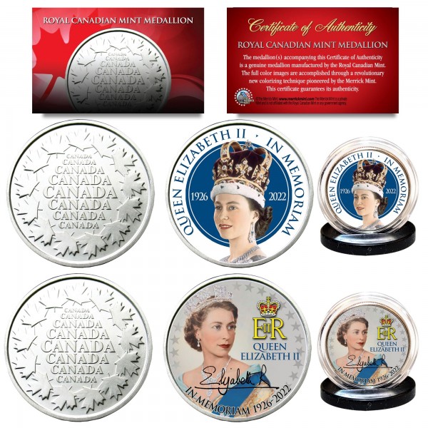 QUEEN ELIZABETH II 1926 - 2022 JFK Half Dollar 2-Coin Set REMEMBERING ...